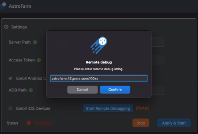 Use Appium to Enable Automation in AstroFarm for iOS Devices | 42Gears Documentation