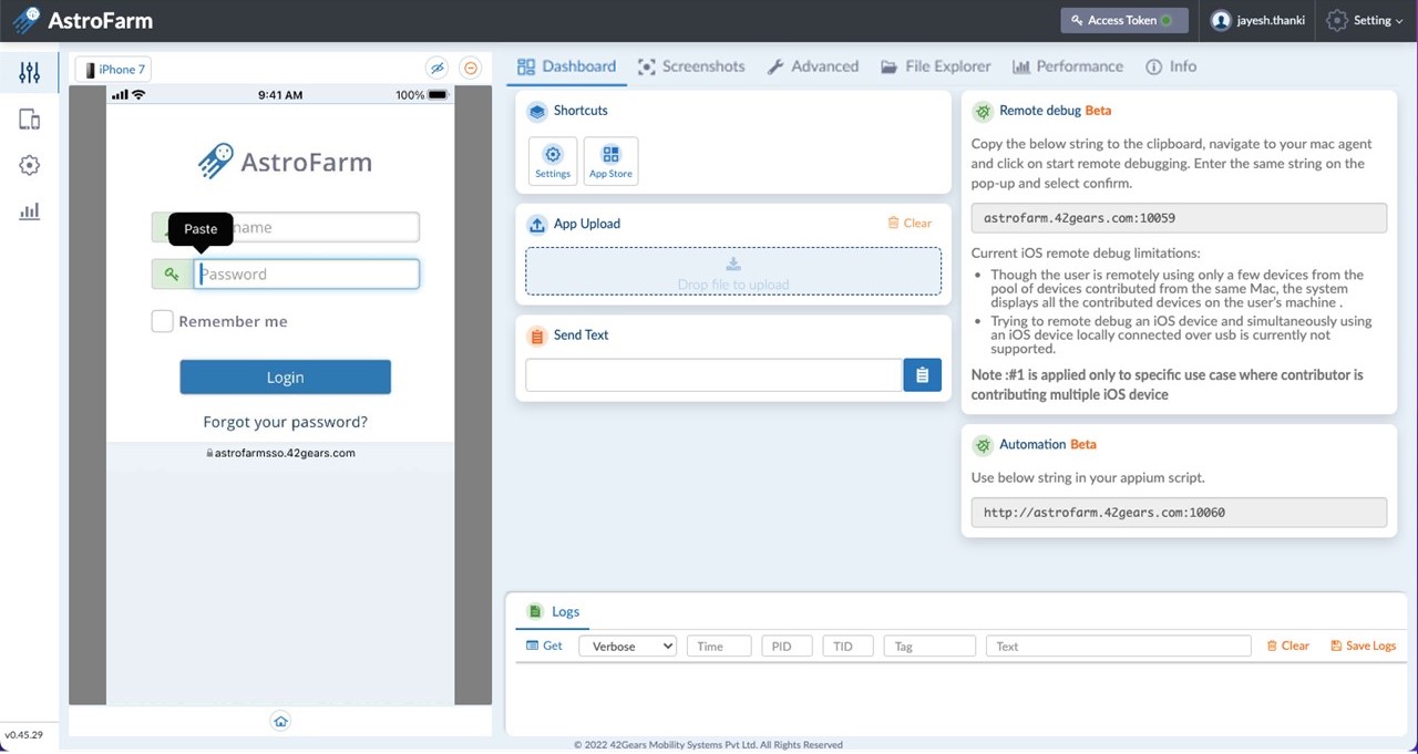 Remote Actions on iOS Devices | 42Gears Documentation