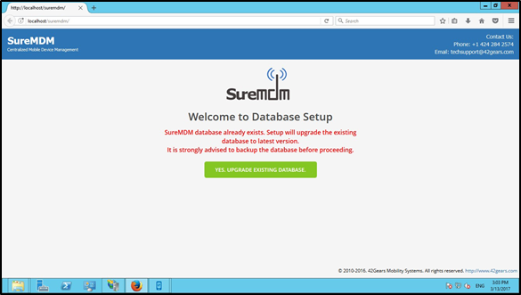 Upgrade SureMDM package using Configurator | 42Gears Documentation